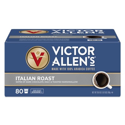 Victor Allen's Coffee Italian Roast Single Serve Coffee Pods, 200 Ct ...