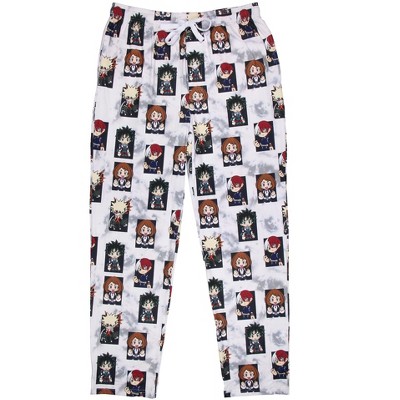 My Hero Academia Men's Pajama Pants Deku Bakugo Shoto Todoroki Sleep ...
