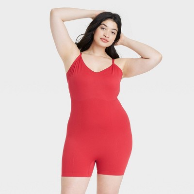 Women's Seamless Romper - Colsie™ Brilliant Red XXL : Target