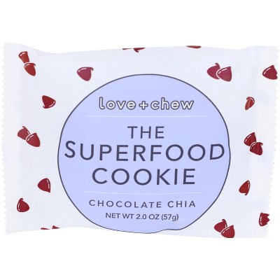 Love Chew Cookie Chocolate Chia - Pack Of 12 - 2 Oz : Target