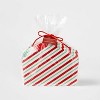 5ct Striped Christmas Rectangular Takeout Box Red/green - Wondershop ...