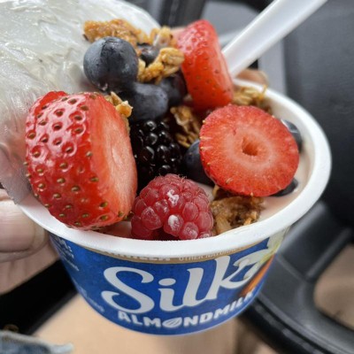 Silk Unsweetened Vanilla Almond Milk Yogurt Alternative - 24oz Tub : Target