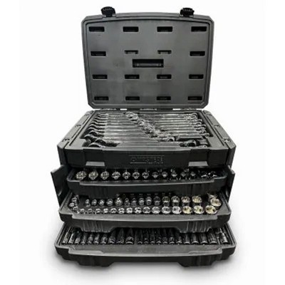 Master Mechanic 205 Piece Mechanics Sae Metric Socket And Tool Set With ...