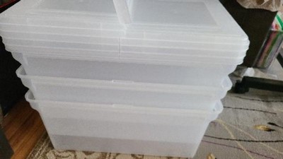 Iris Usa Letter Legal Size Plastic File Box, Home Organizing Storage ...
