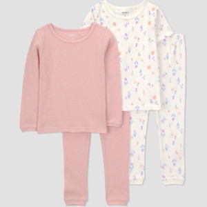 Carter's Just One You® Toddler Girls' 4pc Cotton Snug Fit Floral Pajama ...