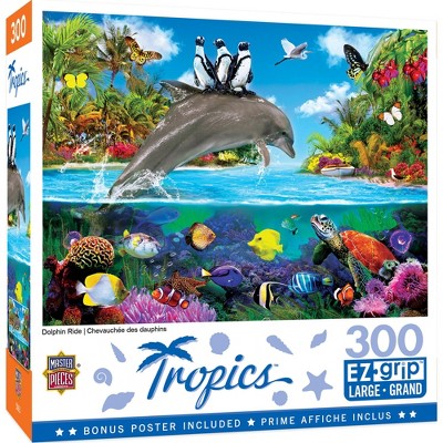 Masterpieces 300 Piece Ez Grip Jigsaw Puzzle - Breaking Waves - 18"x24 ...