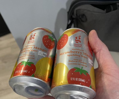 Strawberry Mango Sparkling Water - 8pk/12 Fl Oz Cans - Good & Gather™ : Target