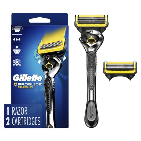 Gillette Proglide Shield Men's Razor + 2 Razor Blade Refills : Target