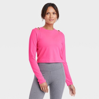 Long Sleeve : Workout Tops & Workout Shirts for Women : Target