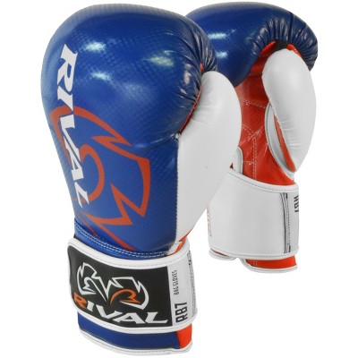 Rival Boxing Rb7 Fitness Plus Hook And Loop Bag Gloves - Blue/red/white ...
