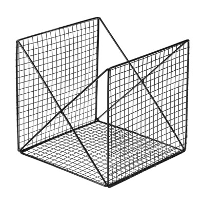 Unique Bargains File Organizer, Basket Household Metal Bookshelf Holder ...