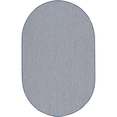 Nourison 5' X 8' Oval Courtyard Modern Easy Care Flatweave Indoor ...
