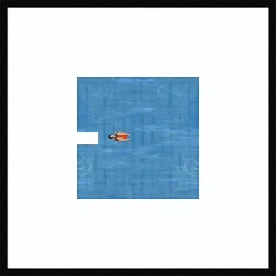 Amanti Art Pool Fun II by Danhui Nai Wood Framed Wall Art Print 31 in ...