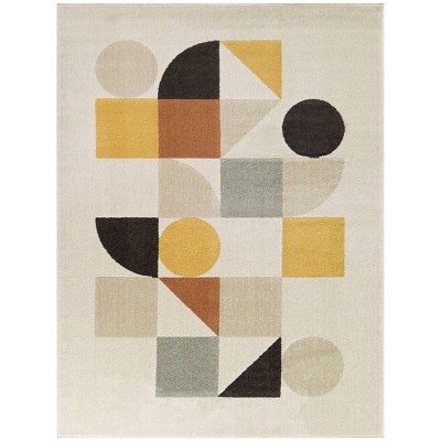 7'10"x10' Caserio Mid-century Modern Abstract Rug Cream - Balta Rugs ...