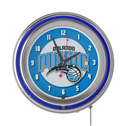 Orlando Magic Logo Retro Neon Wall Clock : Target