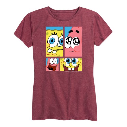 Women's Spongebob Squarepants Spongebob And Patrick Short Sleeve ...