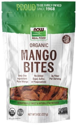 Now Foods Organic Mango Bites 8 Oz Bag : Target