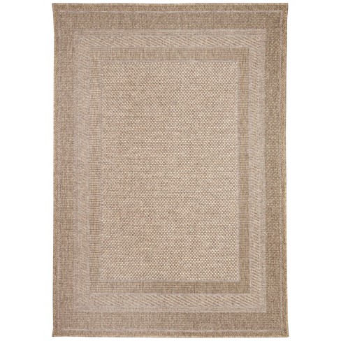 Liora Manne Orly Border Indoor/outdoor Rug Natural 7'10" X 9'10" : Target