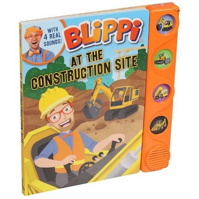 Blippi: At The Construction Site - (4-button Sound Books) By Editors Of ...