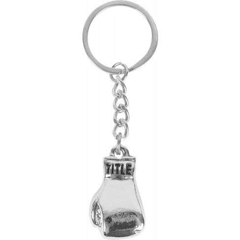 Title Boxing Heavy-duty Metal Fashion Boxing Glove Keychain - Silver ...