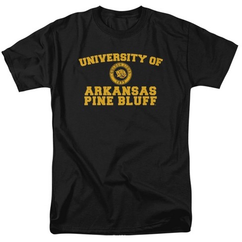 Campus Lab University Of Arkansas At Pine Bluff Official Circle Logo Adult T-shirt, Black, 5x ...
