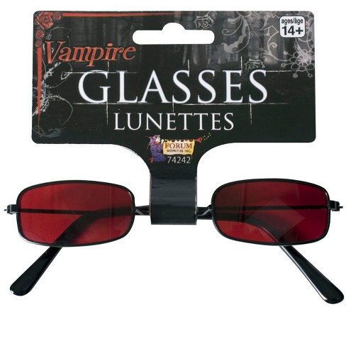 Forum Novelties Red Vampire Glasses For Adults : Target