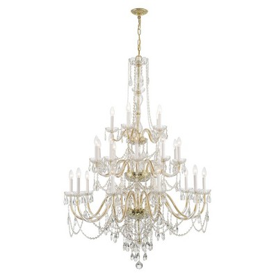 Crystorama Lighting Traditional Crystal 25 - Light Chandelier In ...