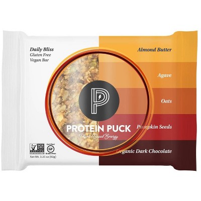 Protein Puck Daily Bliss Nutrition Bars - Almond Chocolate Chip : Target