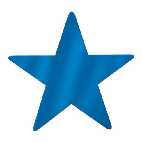 Beistle 5" Foil Star Cutouts Blue 21/pack 55837-b : Target