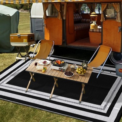 Outsunny Rv Mat, Outdoor Patio Rug / Large Camping Carpet, 9' X 12 ...