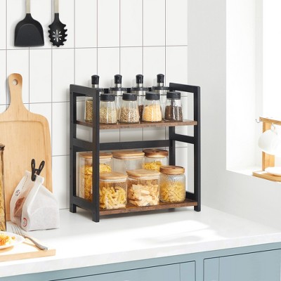 Songmics Spice Rack, Cabinet Shelf Organizers, Shelf Organizer ...