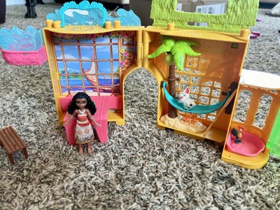 Disney Princess Moana Island Home Stacking Doll House With Small Doll ...