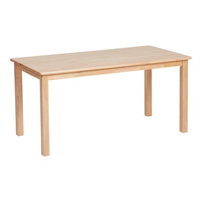 Ecr4kids 24in X 24in Hardwood Table, Kids Furniture, Natural : Target