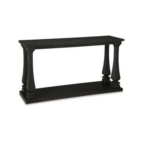 Signature Design By Ashley Wellturn Traditional Sofa Table With Framed And Planked Detailing ...