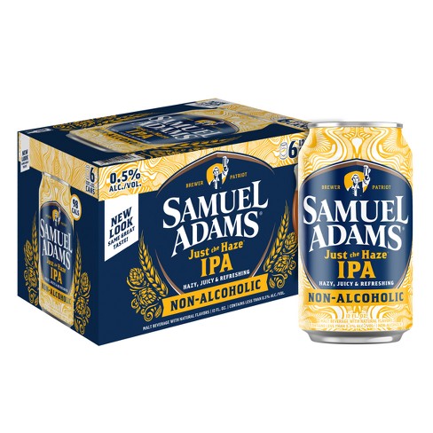 Sam Adams Just The Haze Non-alcoholic Ipa Beer - 6pk/12 Fl Oz Cans : Target