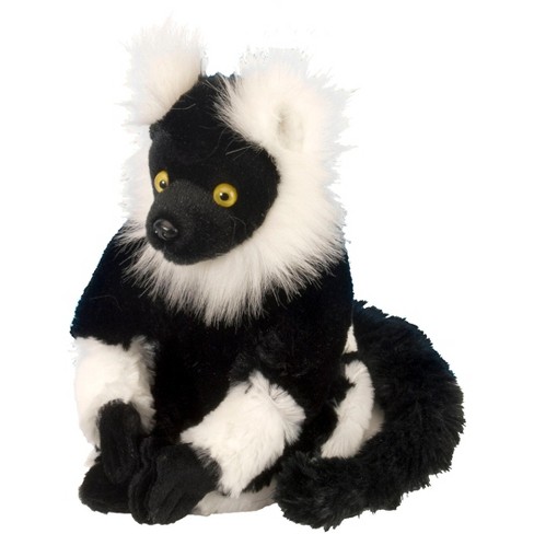 Wild Republic Cuddlekins Mini Black & White Ruffed Lemur Stuffed Animal ...