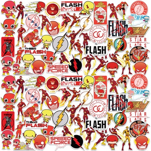 The Flash Variety Vinyl Large Deluxe Stickers Variety Pack : Target