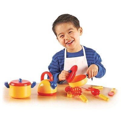 Learning Resources Pretend & Play Cooking Set, 10 Pieces, Ages 3+ : Target