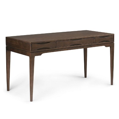 Pearson Solid Hardwood Desk Walnut/brown - Wyndenhall : Target