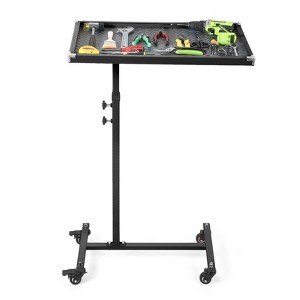 Adjustable Work Table with Wheels, 220LBS Heavy Duty Mechanic Rolling ...