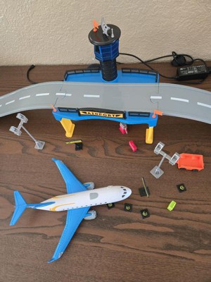 Driven By Battat – Airport Playset With Toy Airplane (32pc) – Micro ...