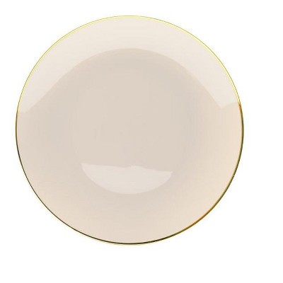 Trendables 8" Classic Ivory Disposable Plastic Plates - 40 Count : Target