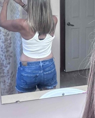 Women's Rib High Neck Racerback Cropped Tank Top - All In Motion™ Cream ...