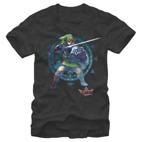 Men's Nintendo Legend Of Zelda Master Sword T-shirt - Black - Medium ...