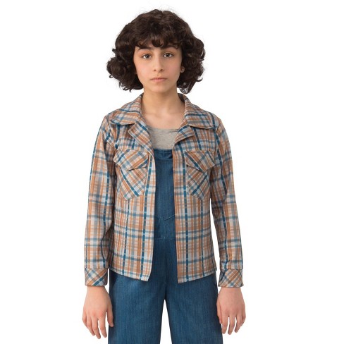 Stranger Things Eleven Plaid Shirt Child Costume : Target