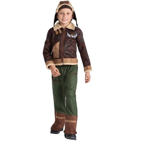 Dress Up America Aviator Fighter Pilot Costume For Kids : Target