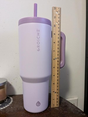 Grosche Aspen 40oz Tumbler With Handle And Straw, Insulated Tumbler ...