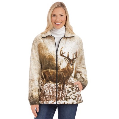 Collections Etc Majestic Buck Fleece Jacket : Target