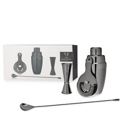 Viski Metallic Cocktail Shaker Set 7pcs Kit | Drink Mixers For ...