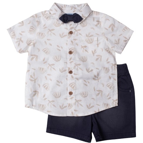 Little Lad Baby Boy's 3-piece Creeper Short Set : Target